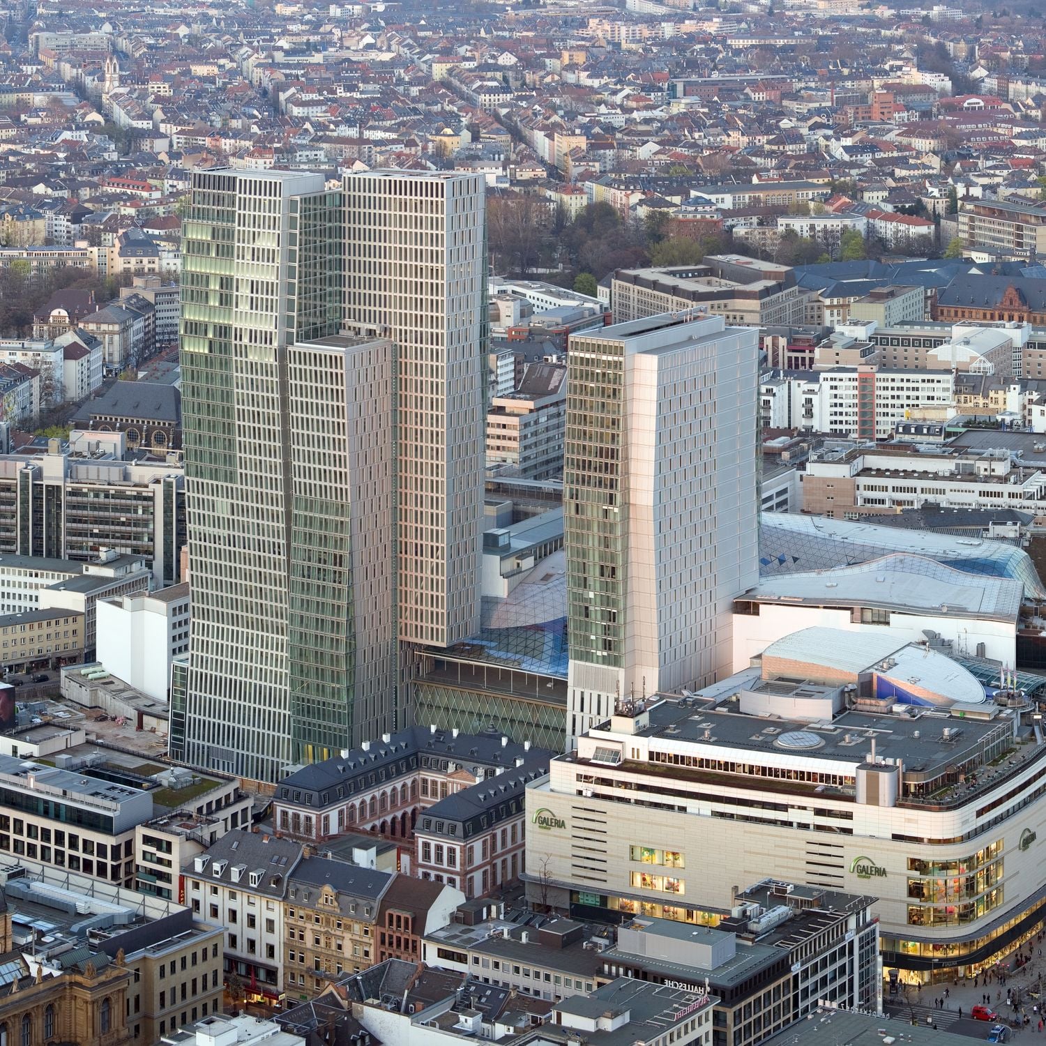 Palais Quartier - Building complex in Frankfurt central district, Germany