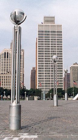 Philip A. Hart Plaza - Urban park in Detroit