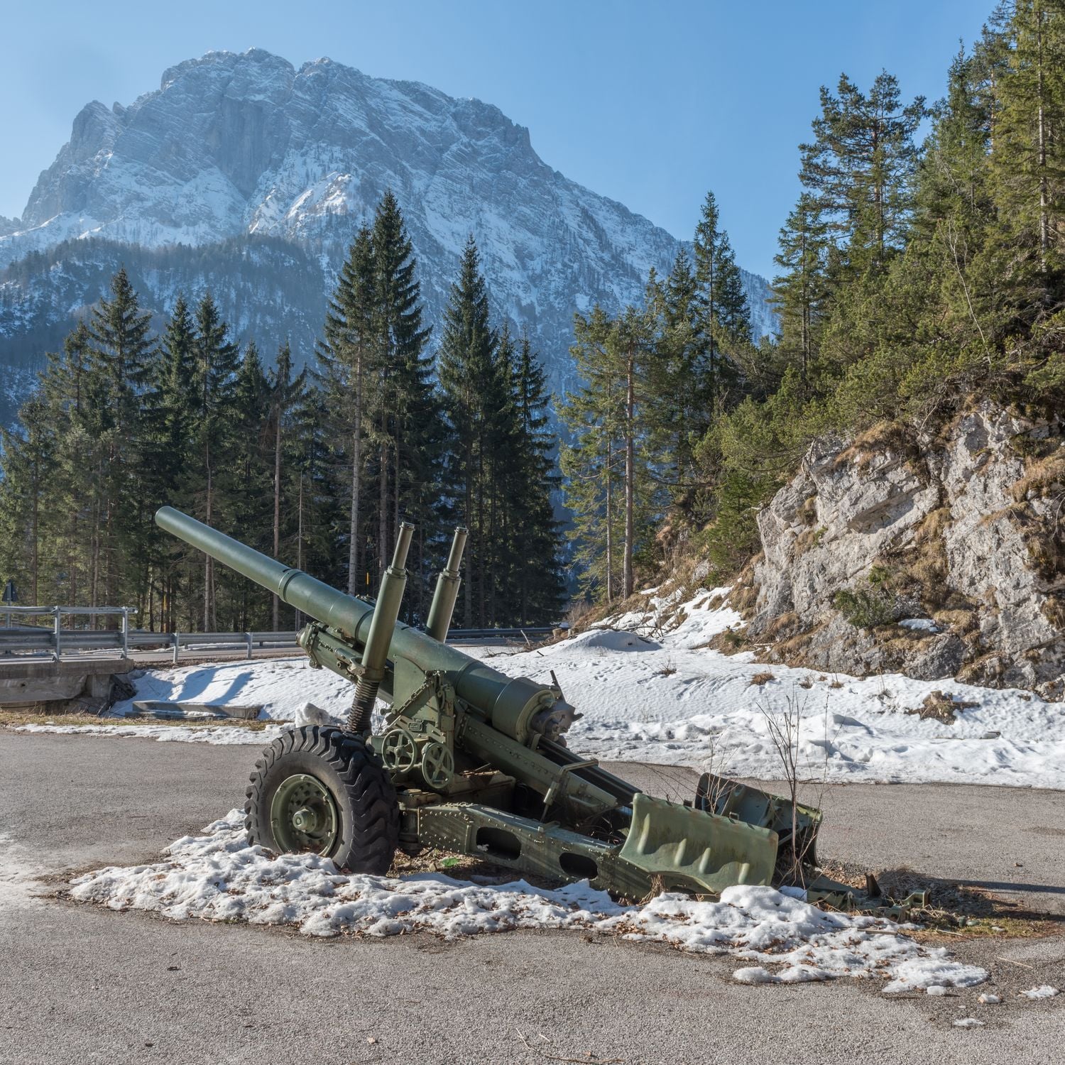 Jerebica - Mountain summit in Julian Alps, Italy and Slovenia