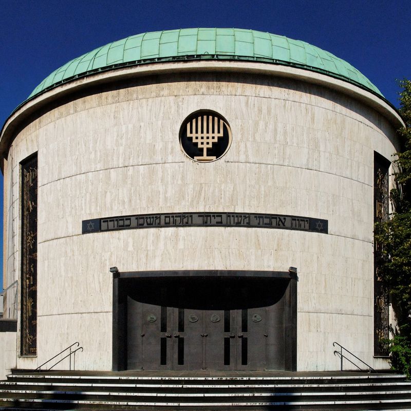 New Synagogue - Orthodox Jewish synagogue in Golzheim district, Germany.