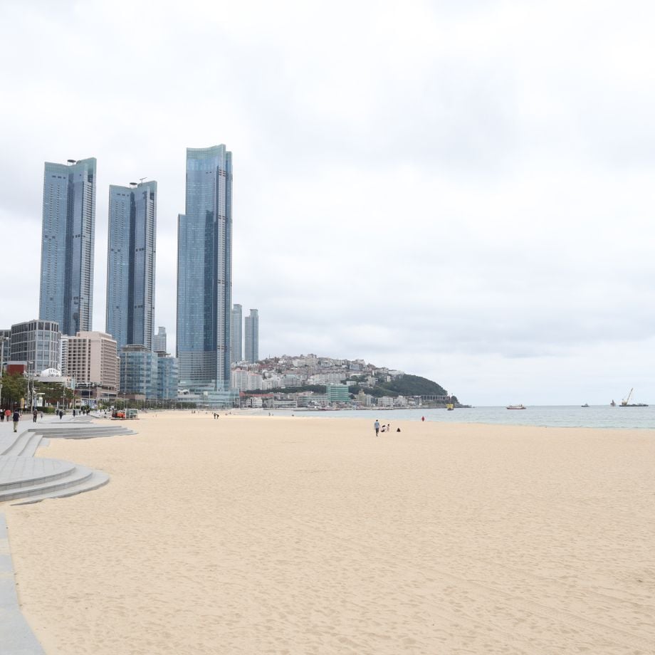 Haeundae - District balnéaire à Busan, Corée du Sud