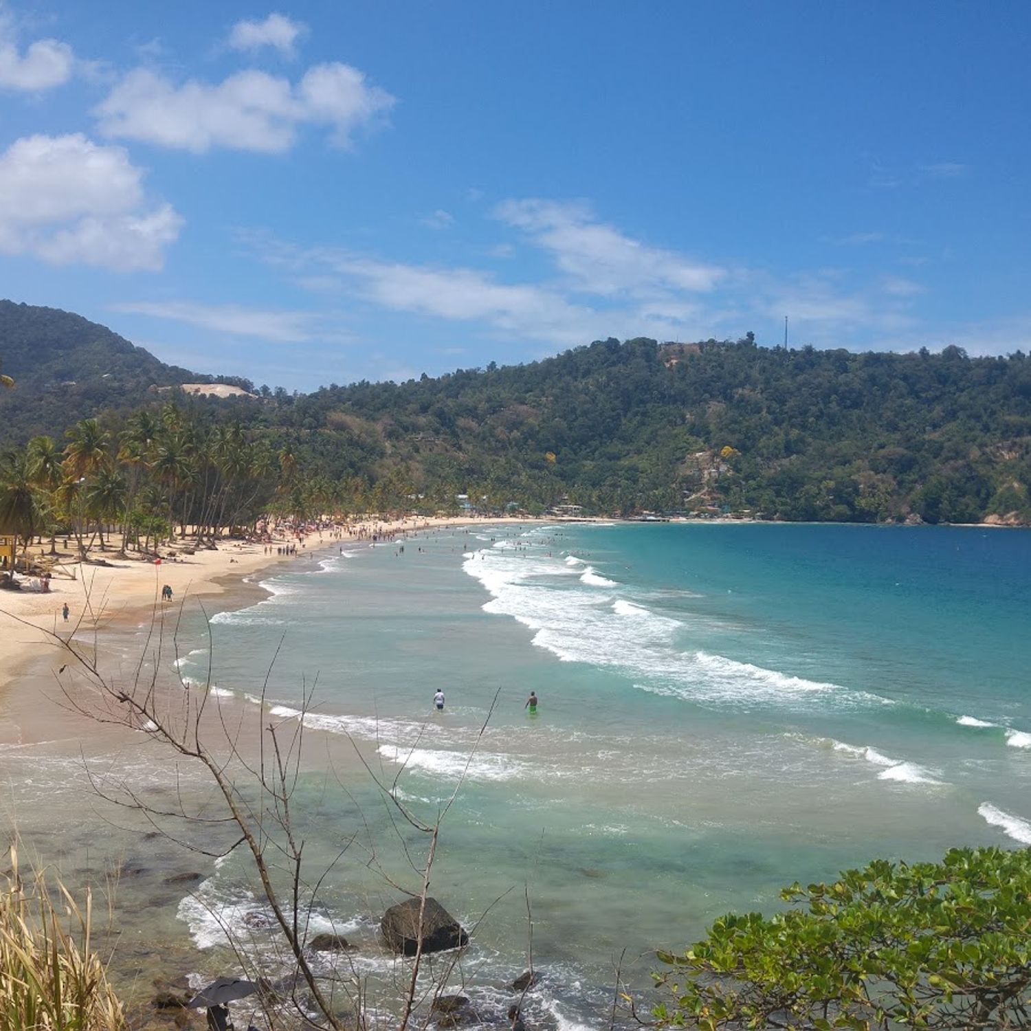 Maracas Beach - Plage le long de la Route de la Côte Nord à Maracas Bay ...