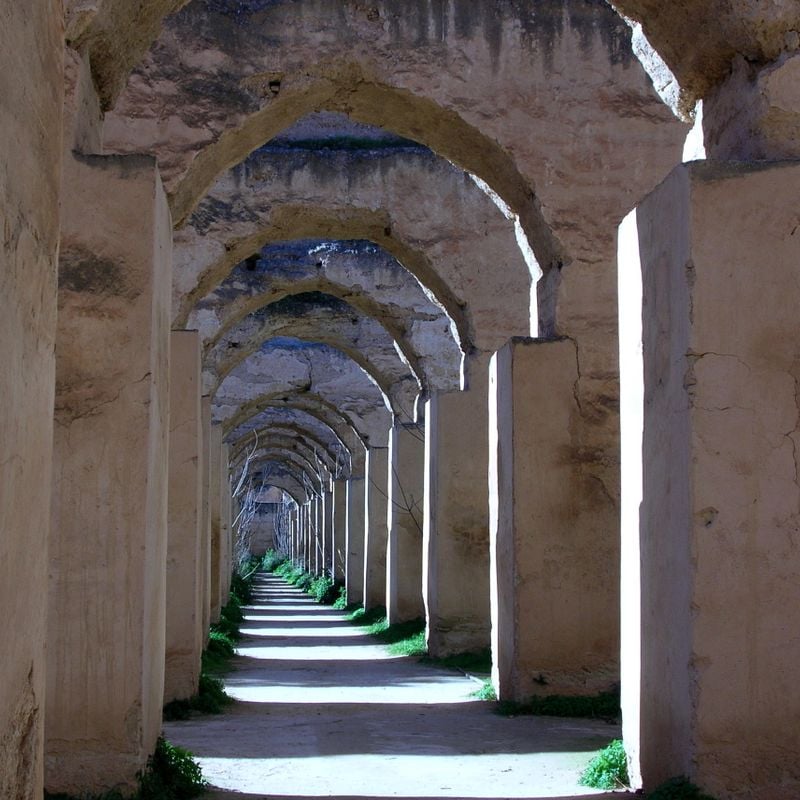 Heri es-Swani - Granero imperial y complejo hidráulico en Meknes, Marruecos.