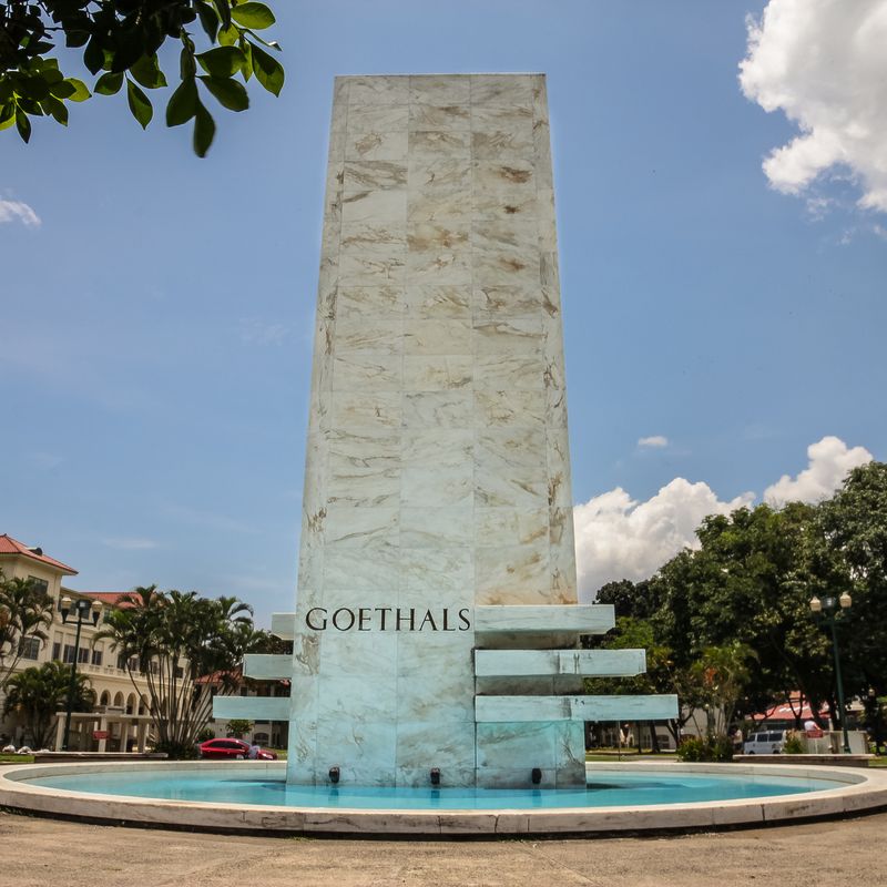 Monumento a Goethals - Memorial at Morgan Avenue, Panama City, Panama.
