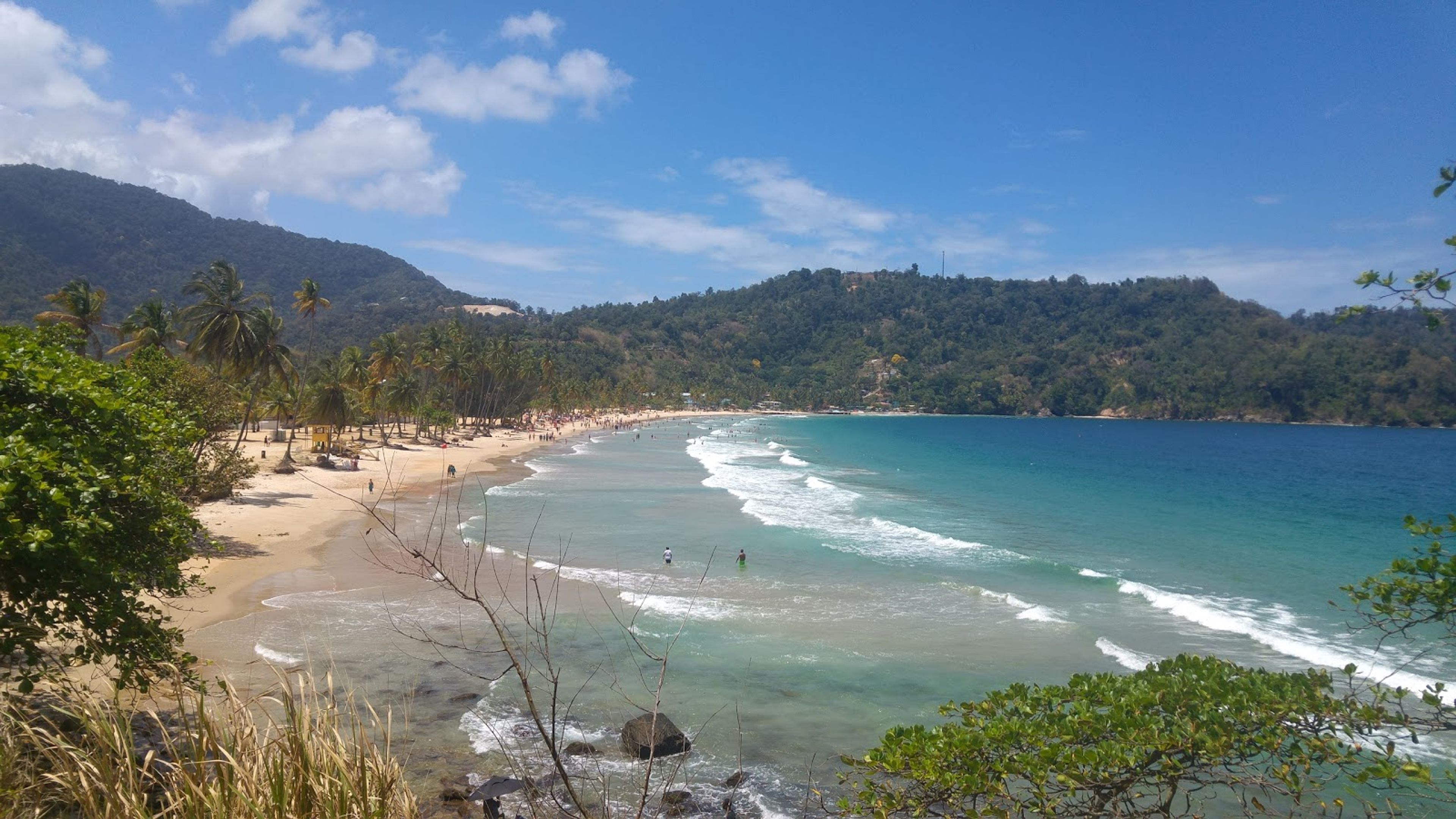 Maracas Beach - Plage le long de la Route de la Côte Nord à Maracas Bay ...