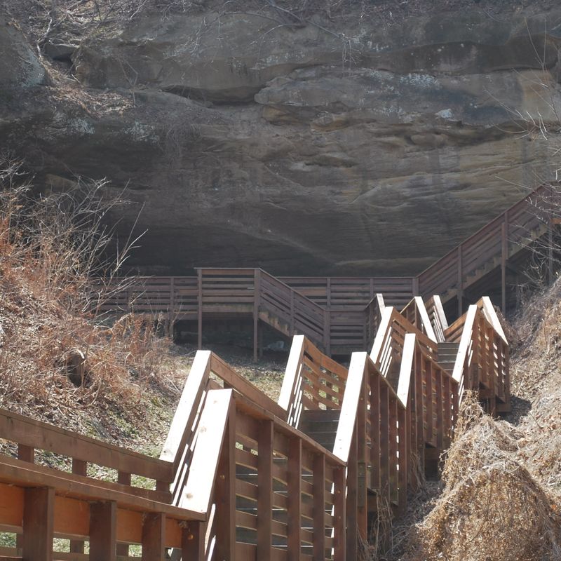 Indian Cave State Park - Parc d'état à Shubert, Nebraska, États-Unis.